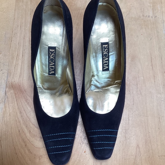 Escada | Shoes | Escada Shoe Size 55 Navy Blue And Light Blue Excellent ...